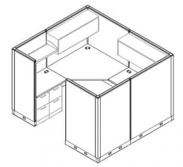 Allsteel Concensys Cubicles In Dallas | UsedCubicles.com