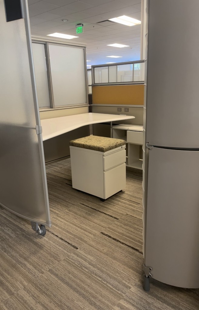 Herman Miller My Studio Cubicles 6X8, Rare Find, Sliding Glass Doors ...